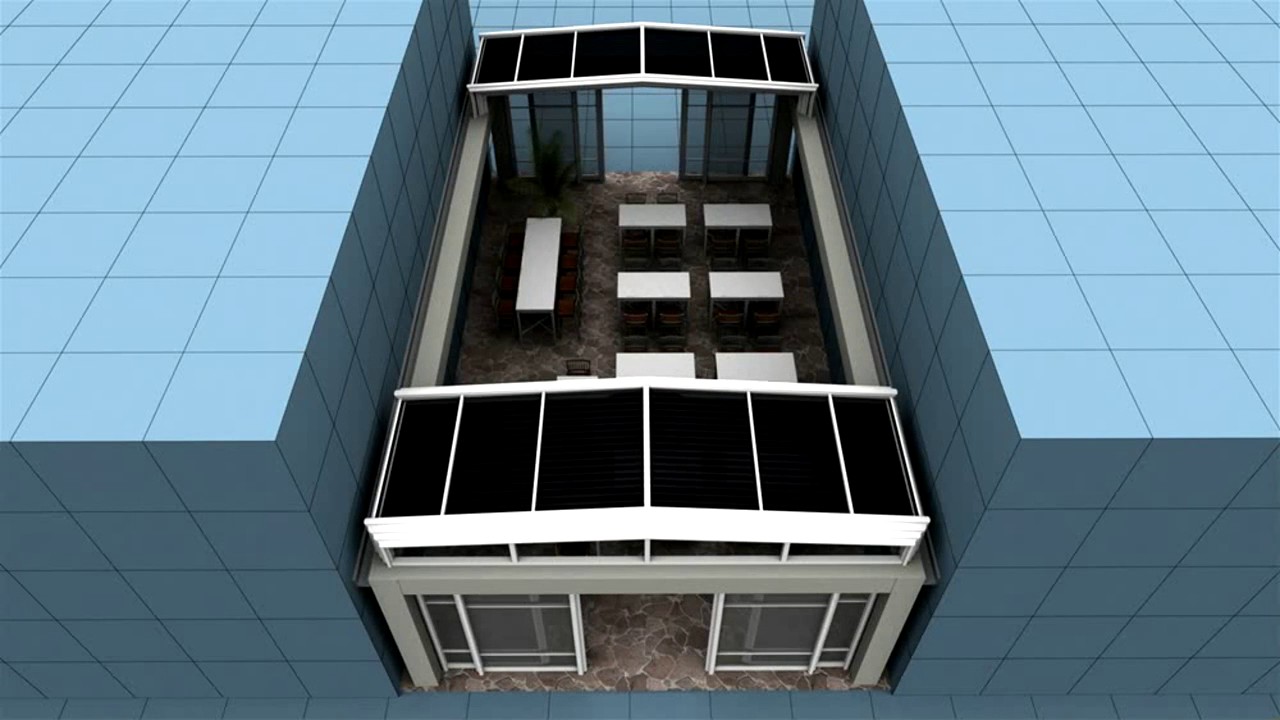 Free Standing Retractable Skylight Video Designed by Roll-A ...