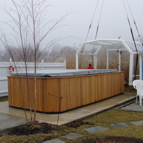 Glass Hot Tub Rooms Manufactured By Roll A Coveramericas Leading Custom Manufacturer Of