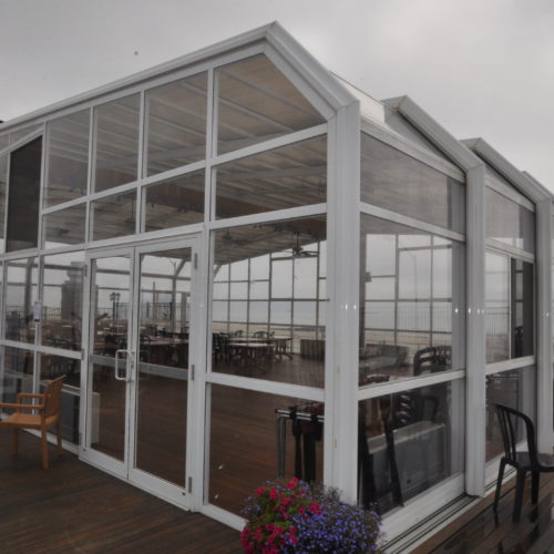 Sunny Atlantic Beach Club Retractable Enclosure by Roll-A-Cover, Intl ...