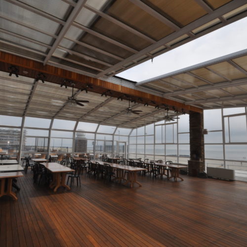 Sunny Atlantic Beach Club Retractable Enclosure by Roll-A-Cover, Intl ...