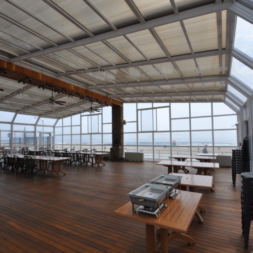 Sunny Atlantic Beach Club Retractable Enclosure by Roll-A-Cover, Intl ...