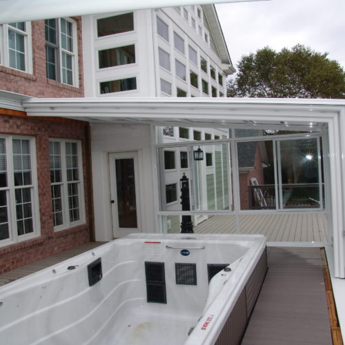 Glass Swim Spa Enclosures Manufactured by Roll-A-CoverAmerica's Leading ...