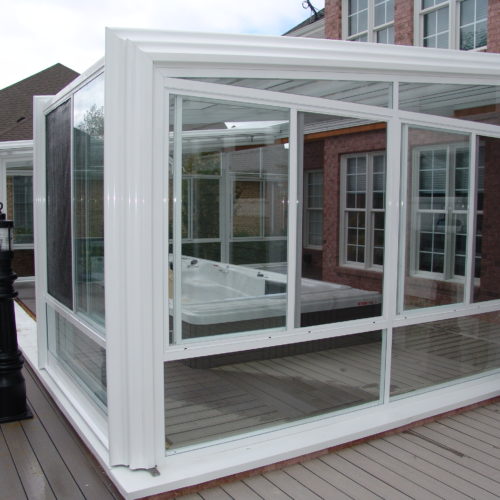 Glass Swim Spa Enclosures Manufactured by Roll-A-CoverAmerica's Leading ...