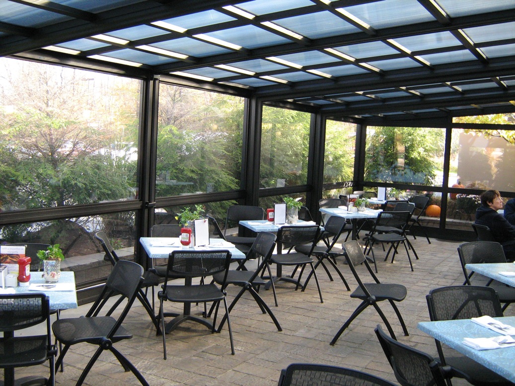 The Grapevine Restaurant Retractable Enclosure by Roll-A-CoverAmerica's ...