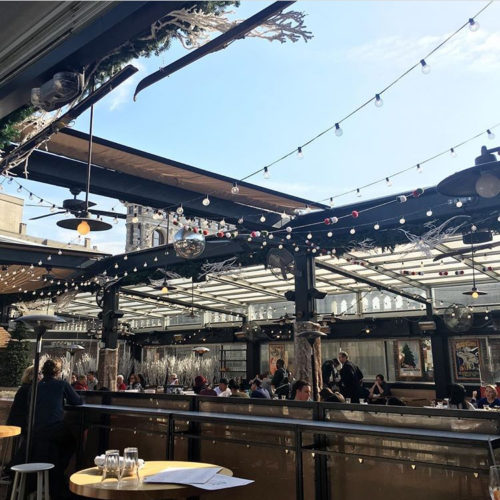 Eataly Birreria Retractable Roof Manufactured by Roll-A-Cover, Intl ...