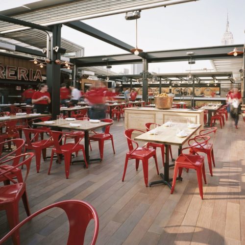 Eataly Birreria Retractable Roof Manufactured by Roll-A-Cover, Intl ...