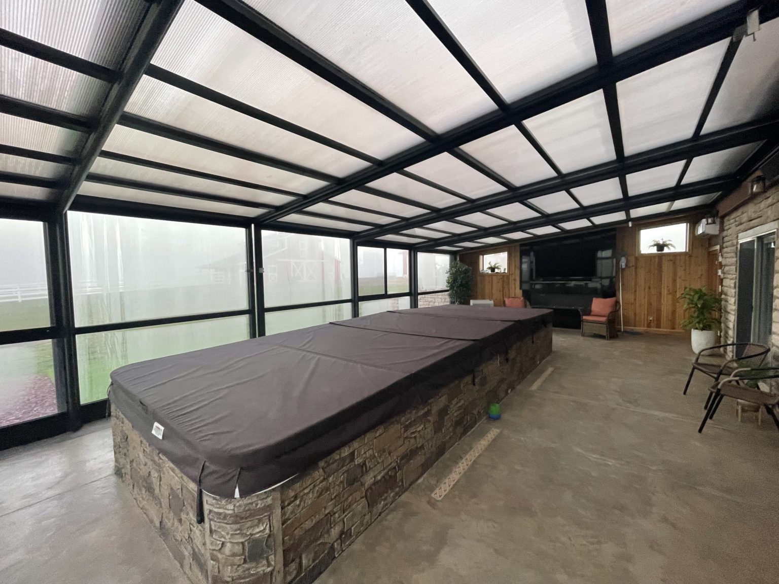 Residential Swim Spa Enclosure Manufactured by Roll-A-CoverAmerica's ...