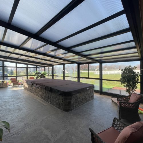 Retractable Swim Spa Enclosure Manufactured by Roll-A-CoverAmerica's ...