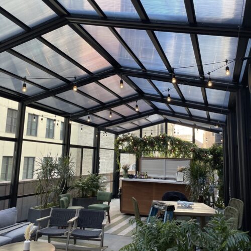 O'Toole's Way Retractable Roof Manufactured by Roll-A-CoverAmerica's ...