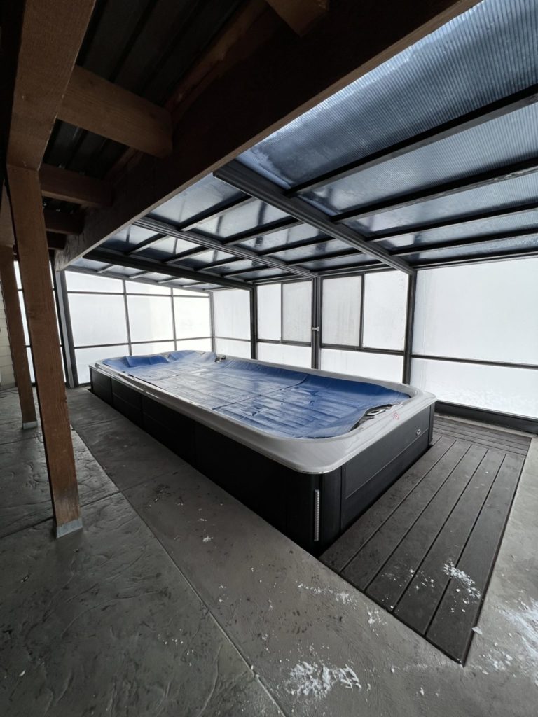 Montana Retractable Swim Spa Enclosure by Roll-A-CoverAmerica's Leading ...