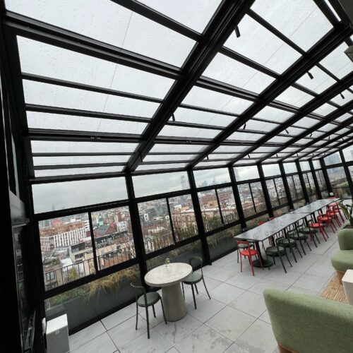 Penny Hotel Retractable Roof Manufactured by Roll-A-CoverAmerica's ...