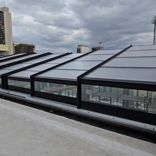 S&L Rooftop Retractable Roof Manufactured by Roll-A-CoverAmerica's ...